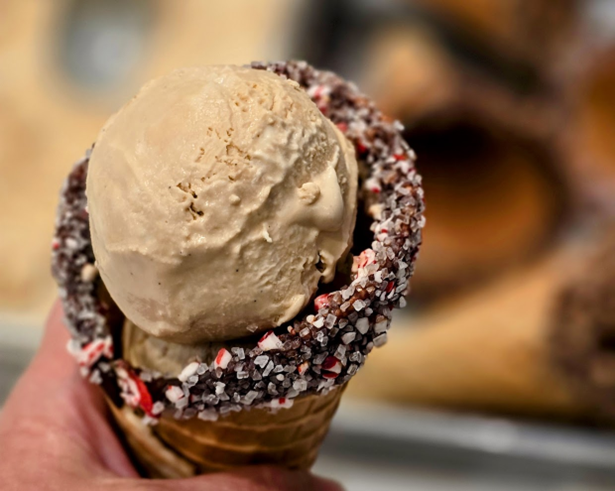 Whipped Ice Cream and Homemade Waffle Cones