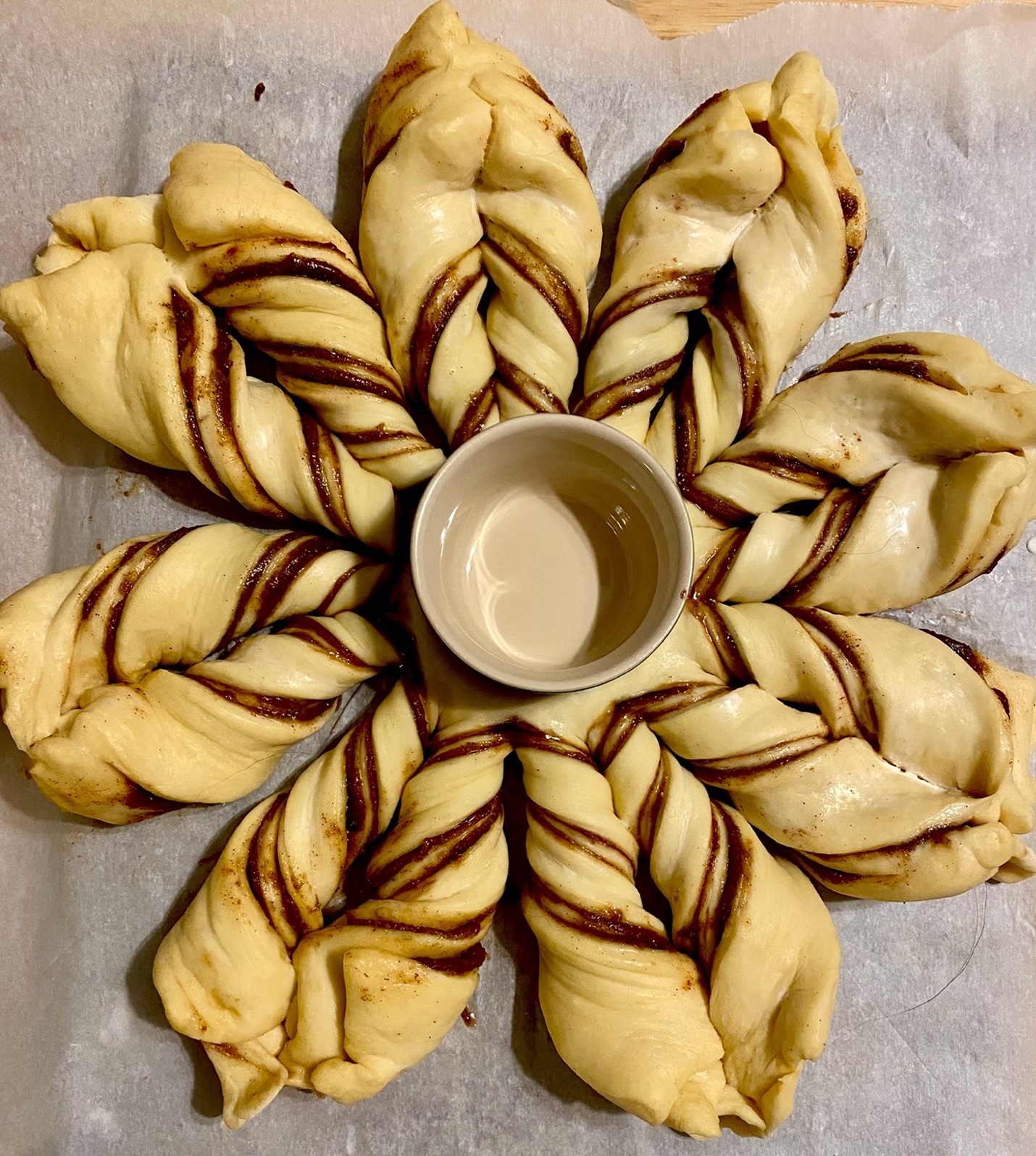 Cinnamon Roll Holiday Snowflake