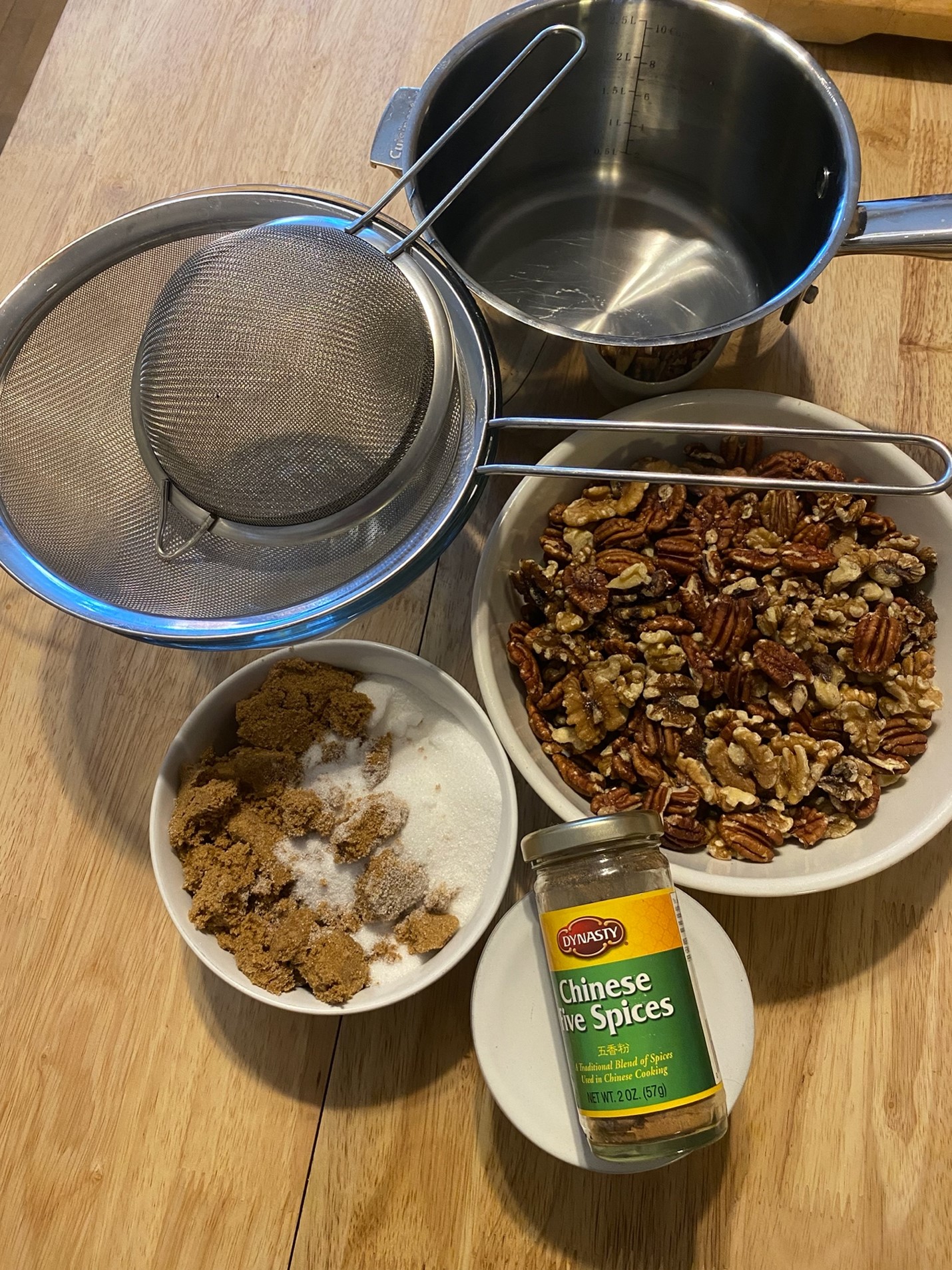Holiday Chinese 5 Spice Candied Nuts