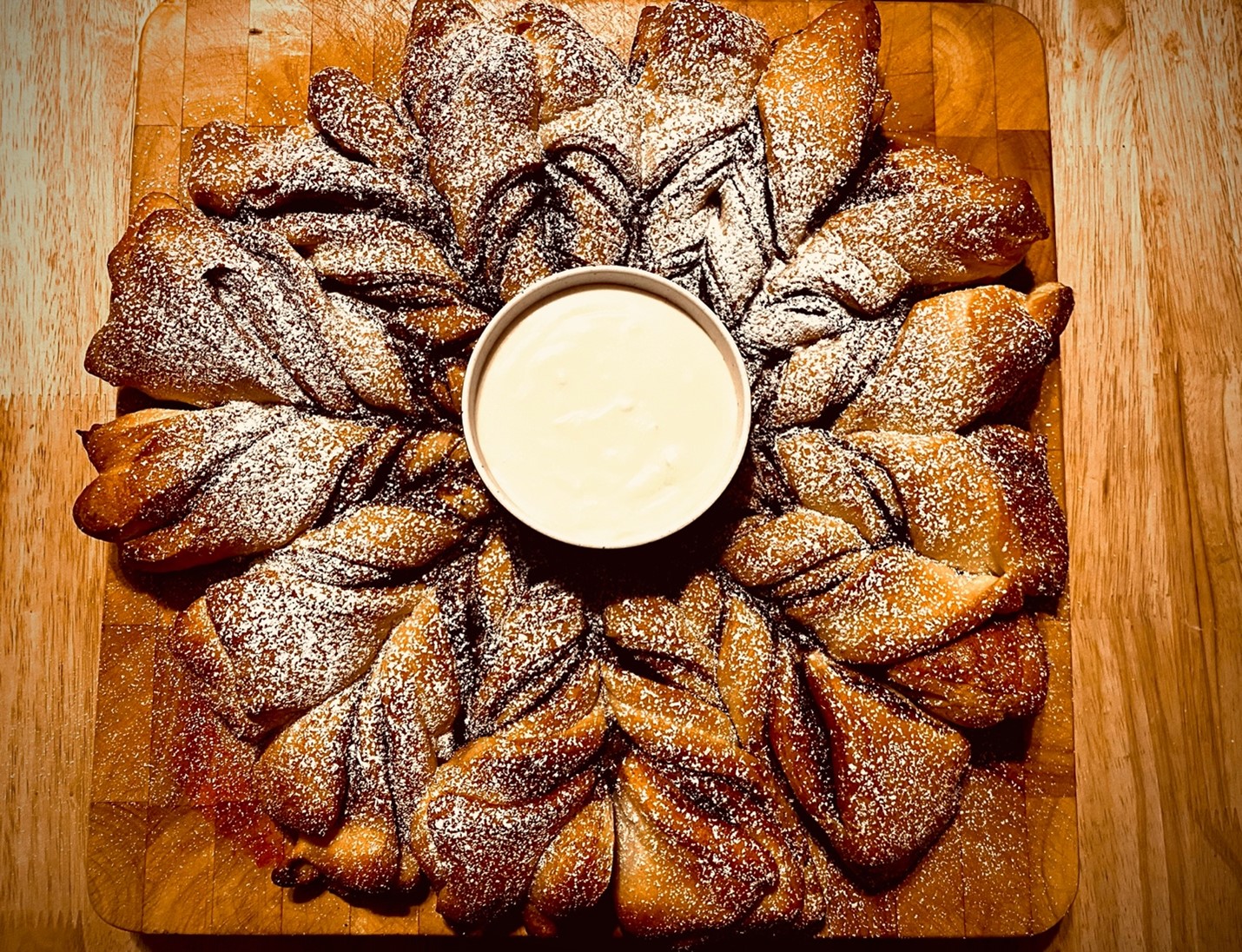 Cinnamon Roll Holiday Snowflake