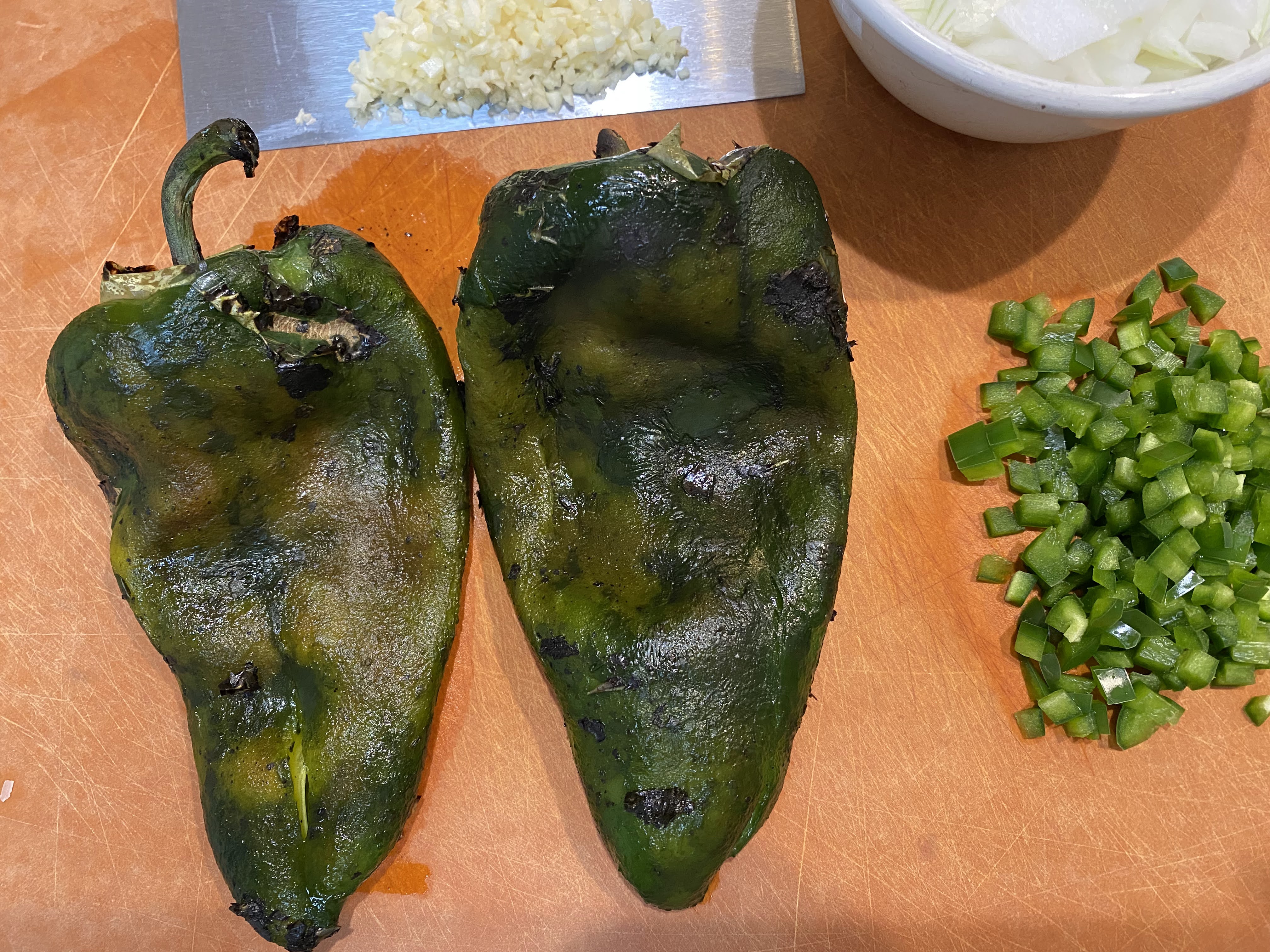 Roasted Corn and Poblano Chowder