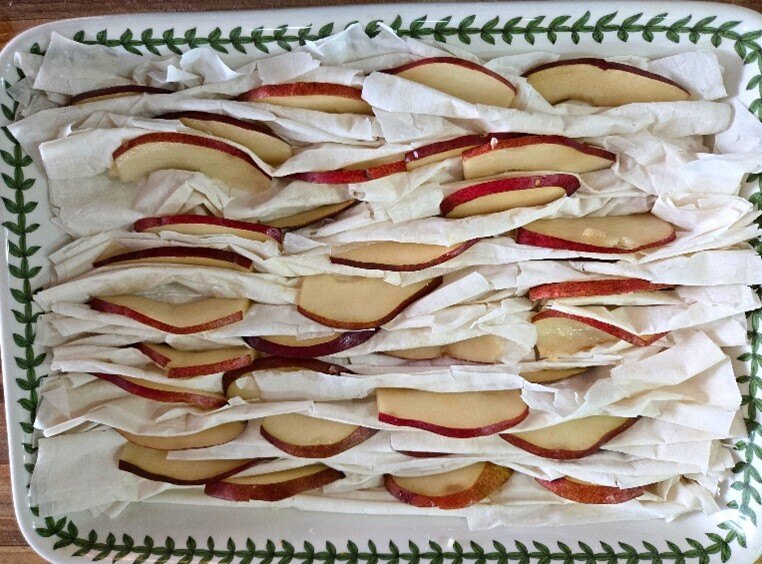 Phyllo Tart with Pears & Brie